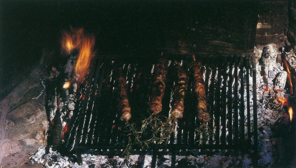 Brochettes of Lamb Parts from Ten Vineyard Lunches by Richard Olney